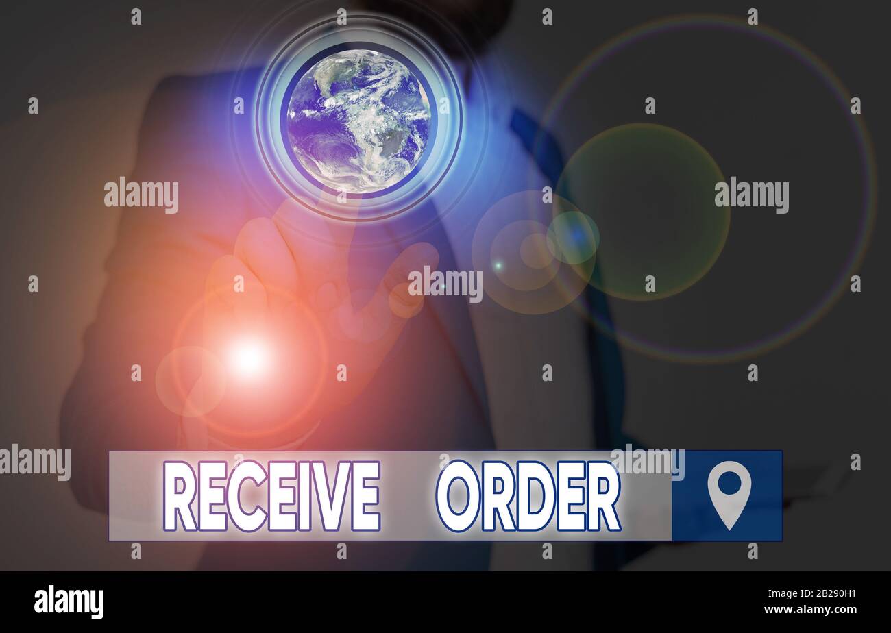 Word writing text Receive Order. Business photo showcasing delivered ...