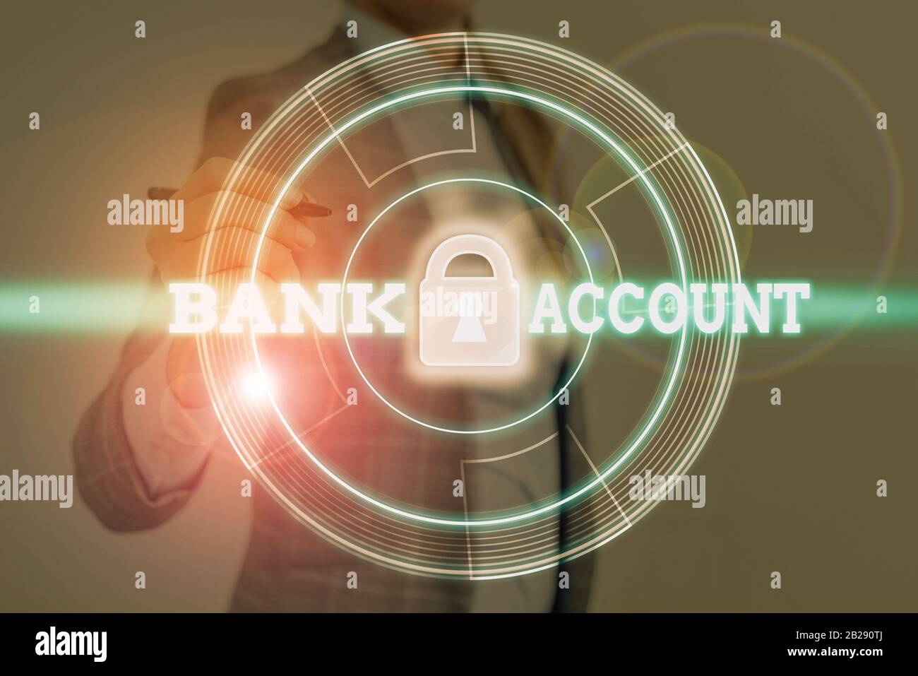 Writing note showing Bank Account. Business concept for Represents the ...