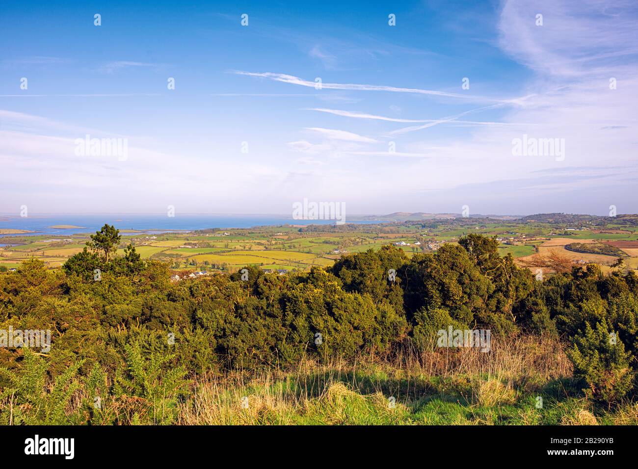 sunny winter countryside in Downpatrick,Northern Ireland Stock Photo ...