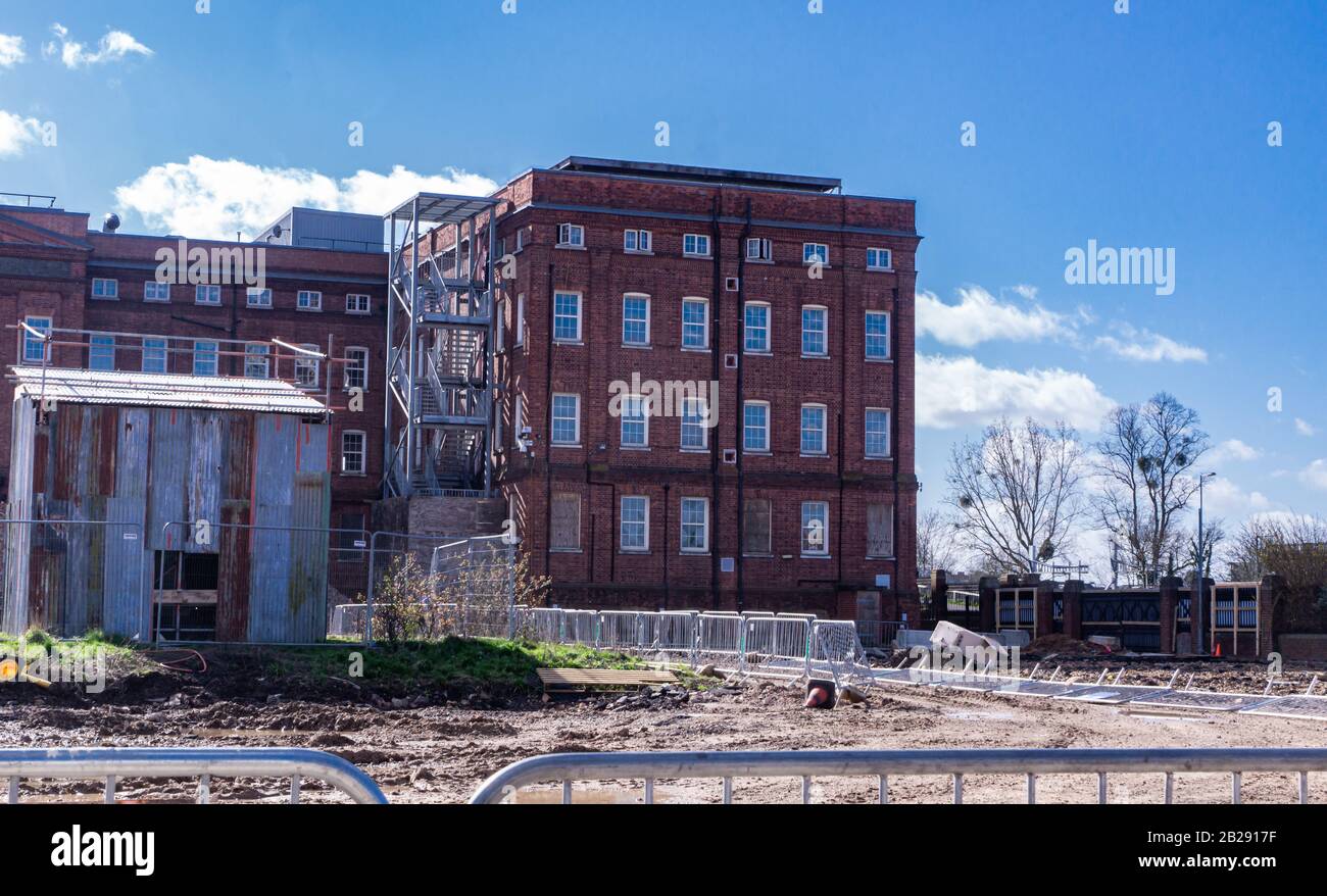 The Horlicks Factory, Slough, Berkshire. Demolition work has begun ...