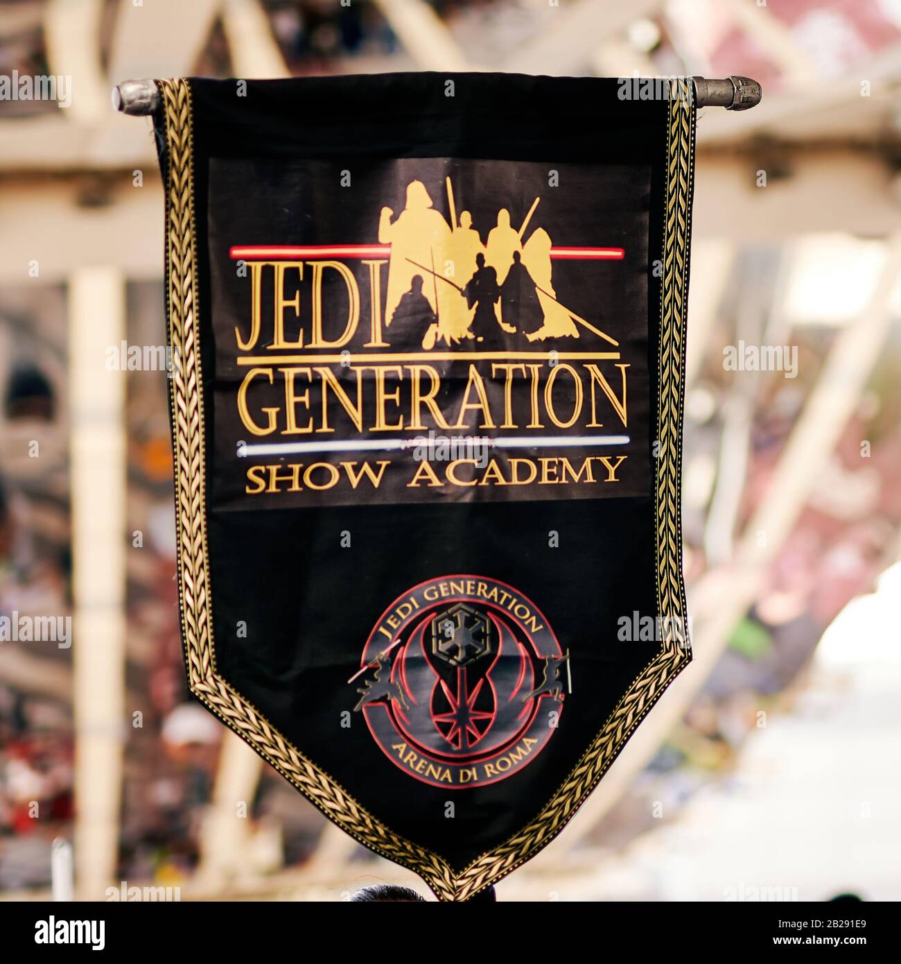 Star Wars Jedi Generation Show Academy banner at ROMICS Festival (Rome ...