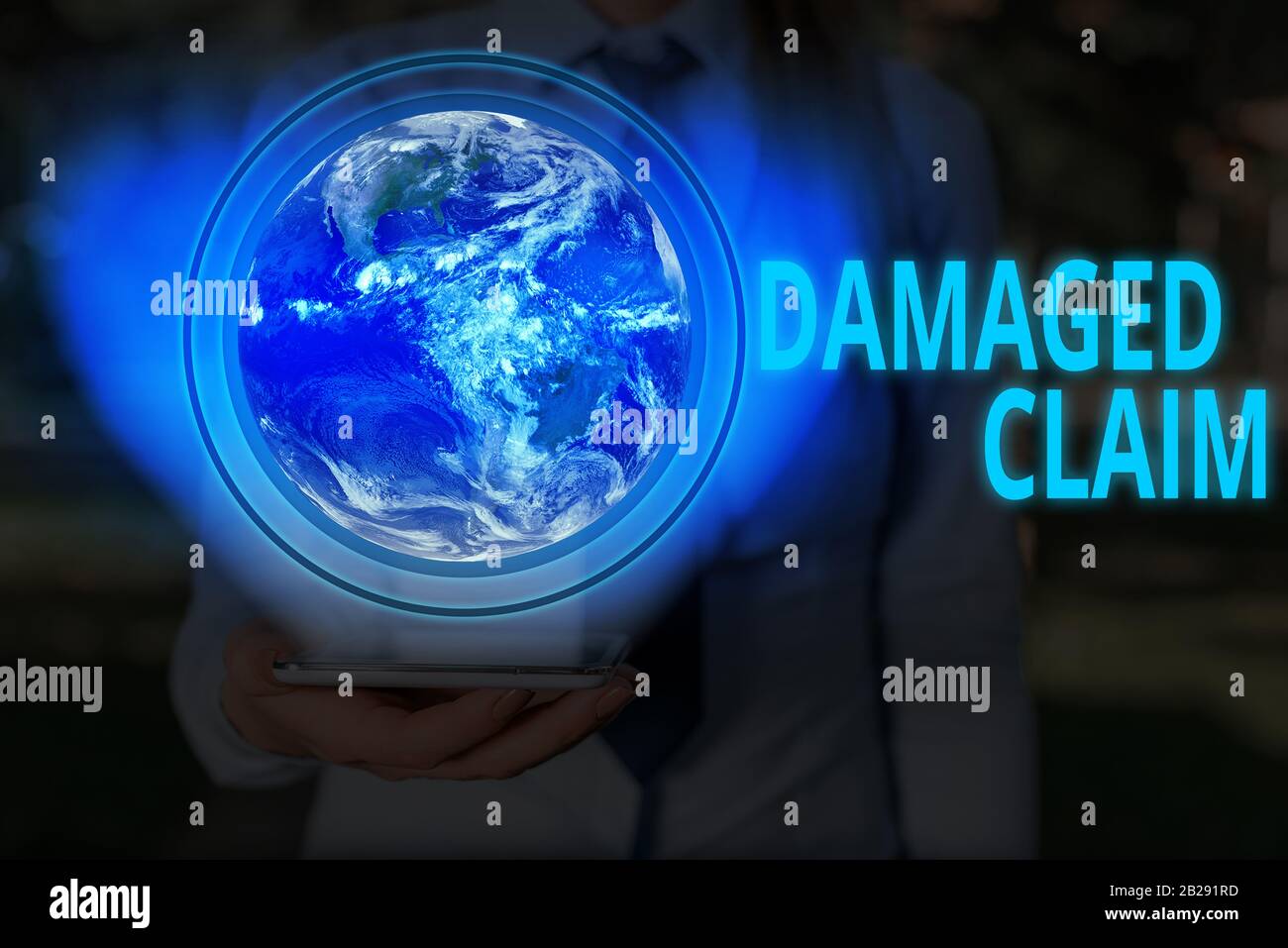 Handwriting text writing Damages Claim. Conceptual photo Demand upon ...