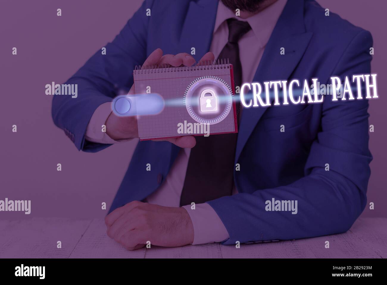 Text sign showing Critical Path. Business photo showcasing sequence of ...