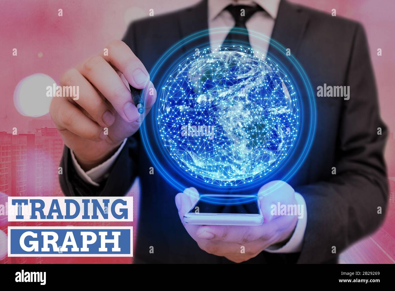 Handwriting text Trading Graph. Conceptual photo Represent the highs ...