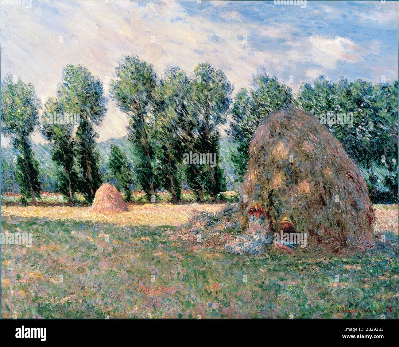 Haystacks (1885) Painting by Claude Monet - Very high resolution and ...