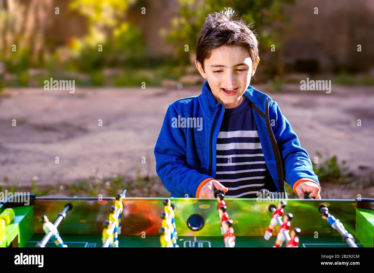 Children playing table soccer hi-res stock photography and images - Alamy