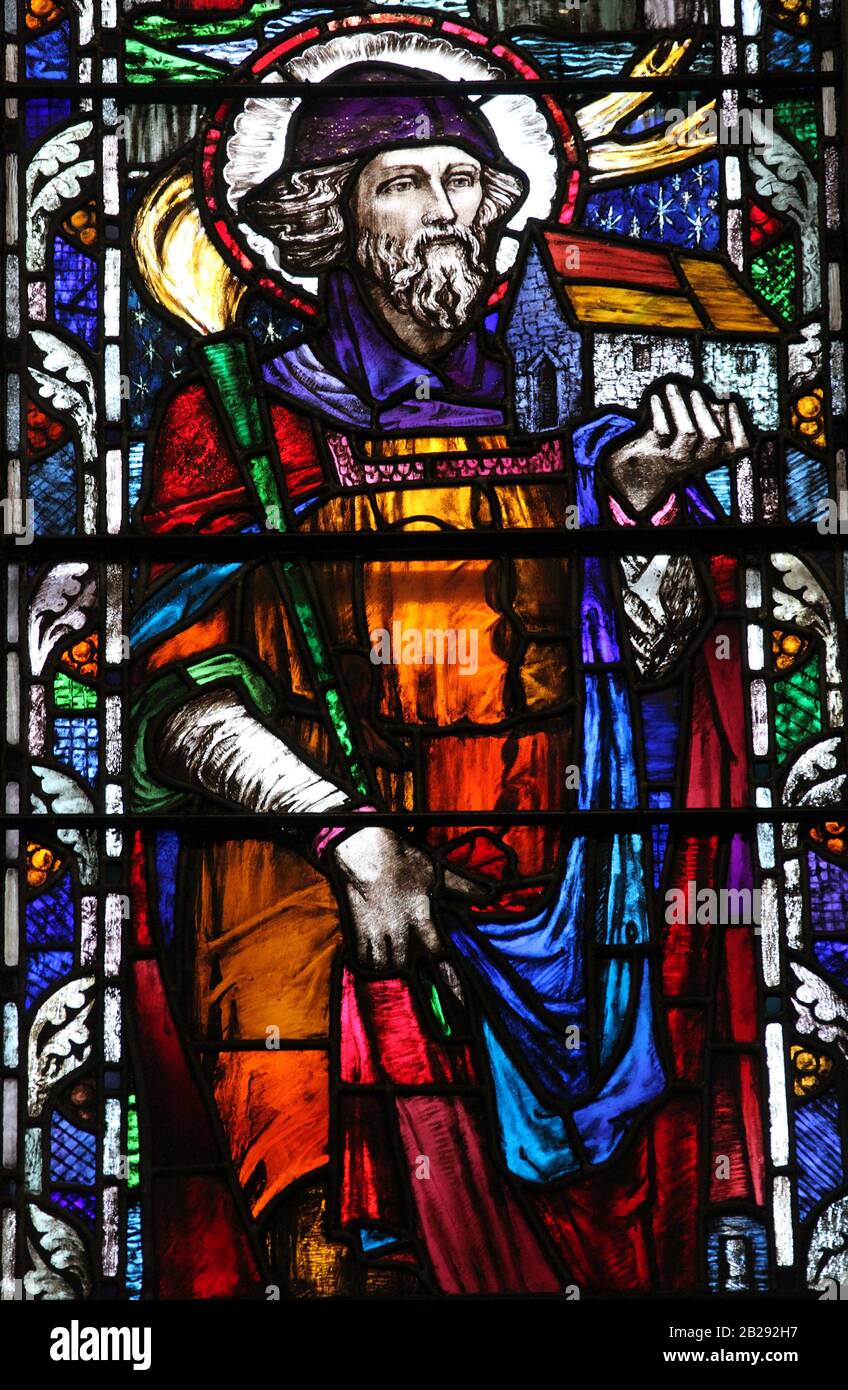 Honan Chapel Stained Glass Window Stock Photo - Alamy