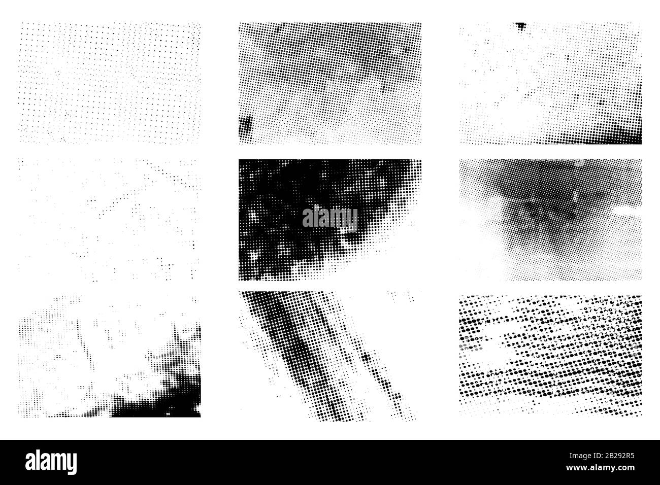 Halftone Texture Set Stock Vector Image & Art - Alamy