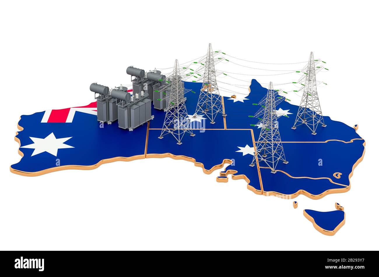 Electricity substation australia Cut Out Stock Images & Pictures - Alamy