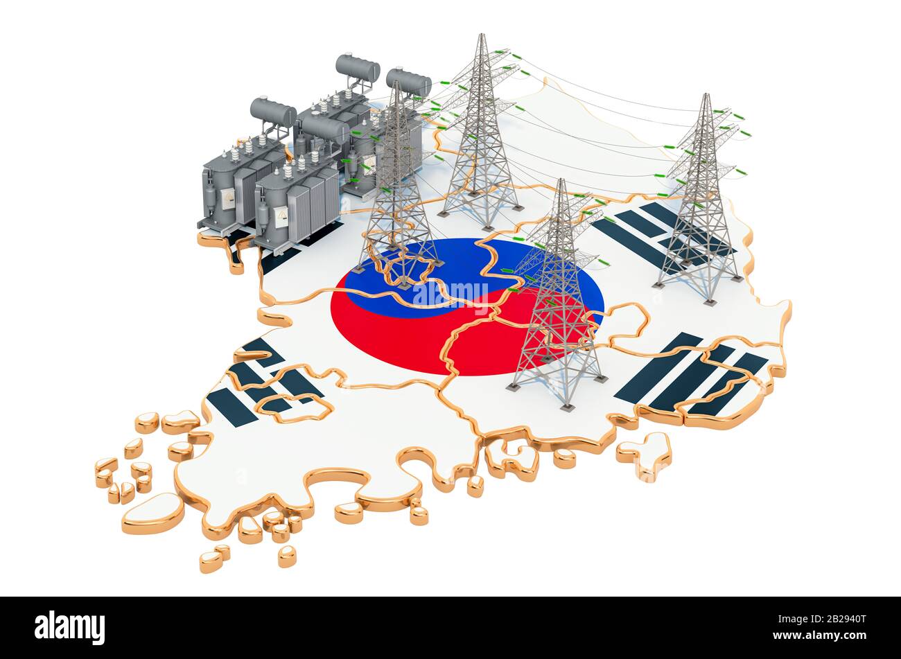 Electricity plant,korea Cut Out Stock Images & Pictures - Alamy