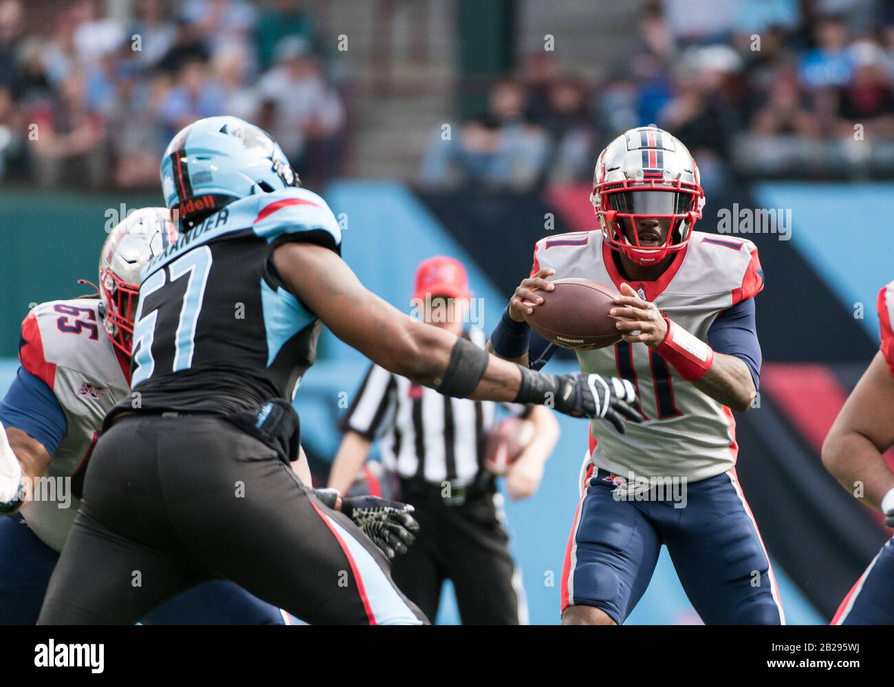 Arlington, Texas, USA. 1st Mar, 2020. Dallas Renegades defensive end ...