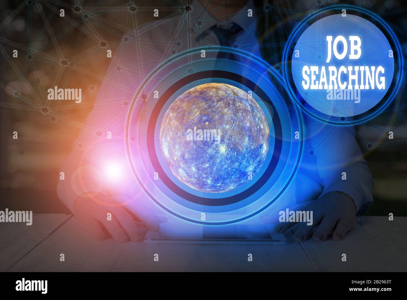 Conceptual hand writing showing Job Searching. Concept meaning The act ...