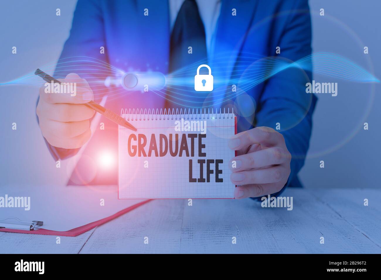 Writing note showing Graduate Life. Business concept for condition or a ...