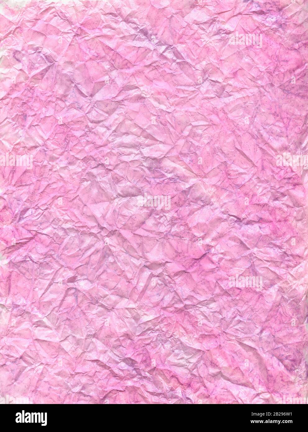 Hand painted pink color paper with wrinkles and crumpled. This is a ...