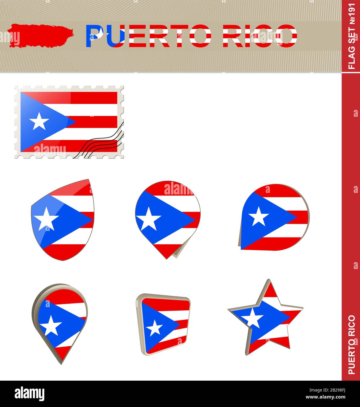 Puerto rico star Stock Vector Images - Alamy