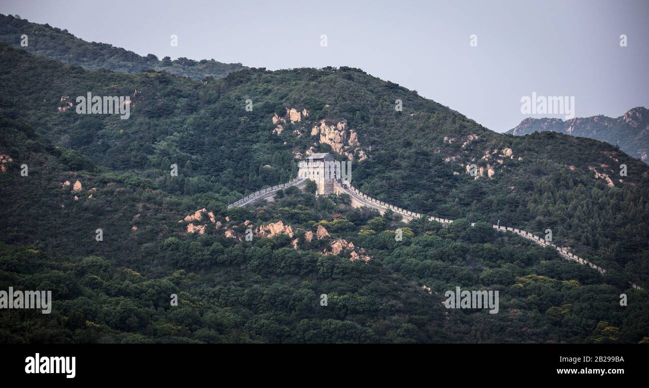 Mountain view from the Great Wall of China Stock Photo - Alamy