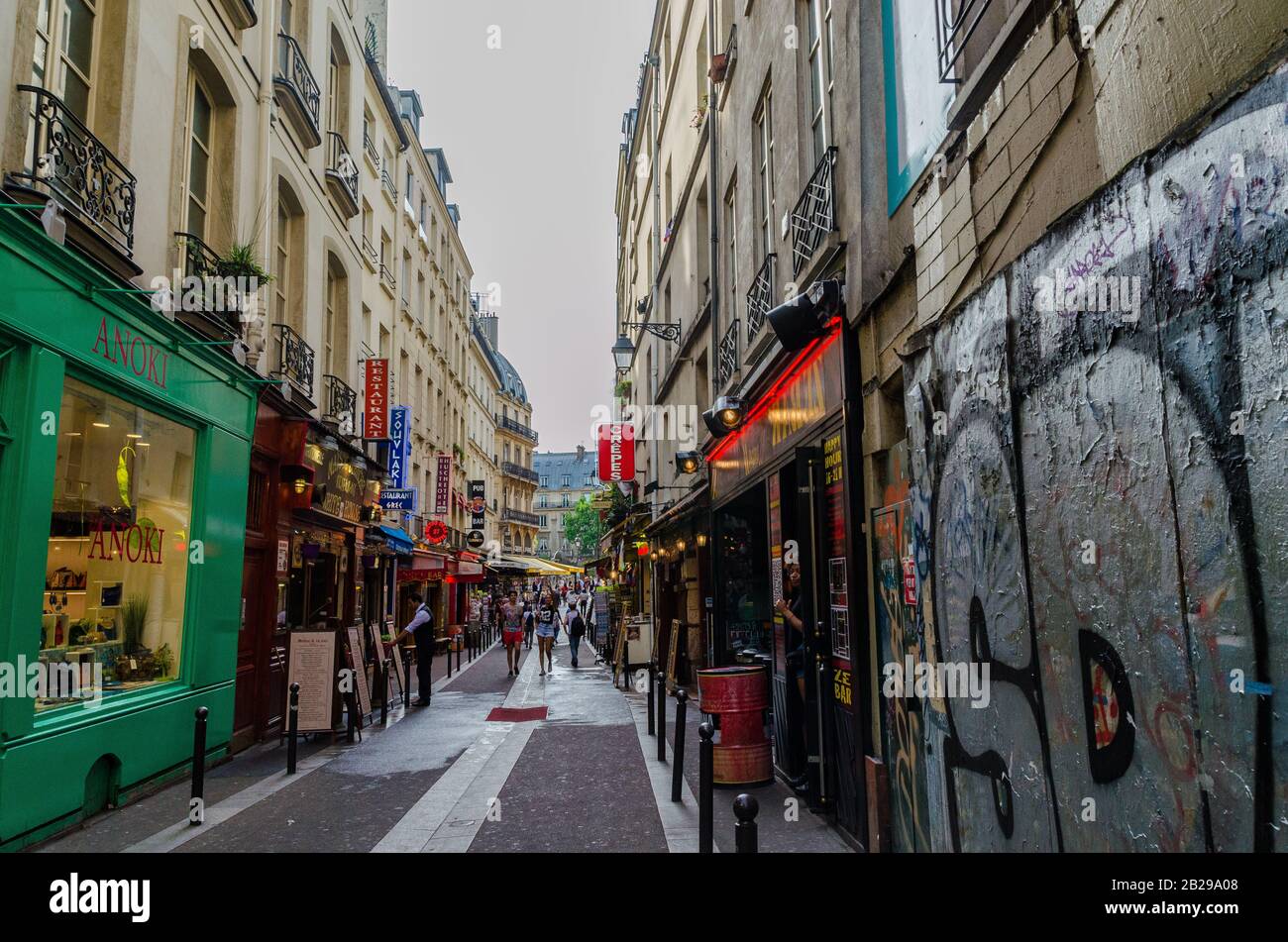 Beautiful streets somewhere in Paris France Stock Photo - Alamy
