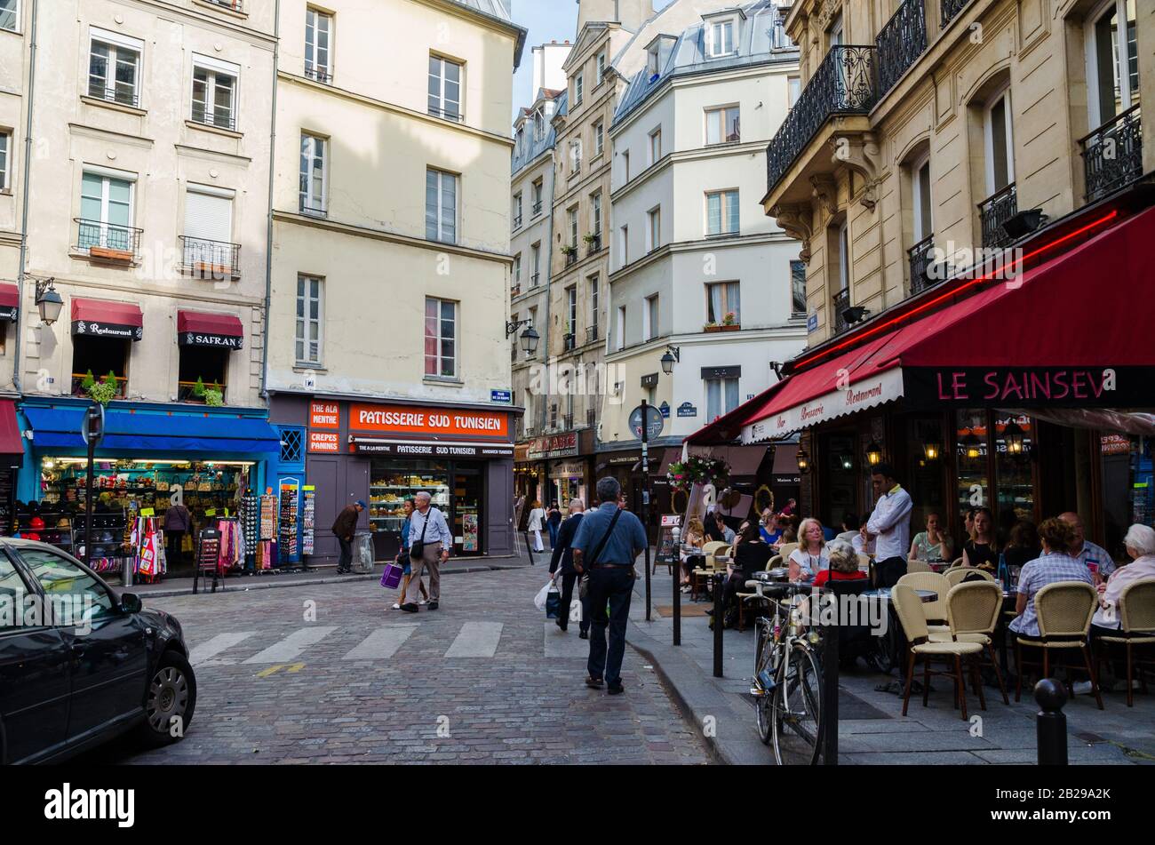 Beautiful streets somewhere in Paris France Stock Photo - Alamy