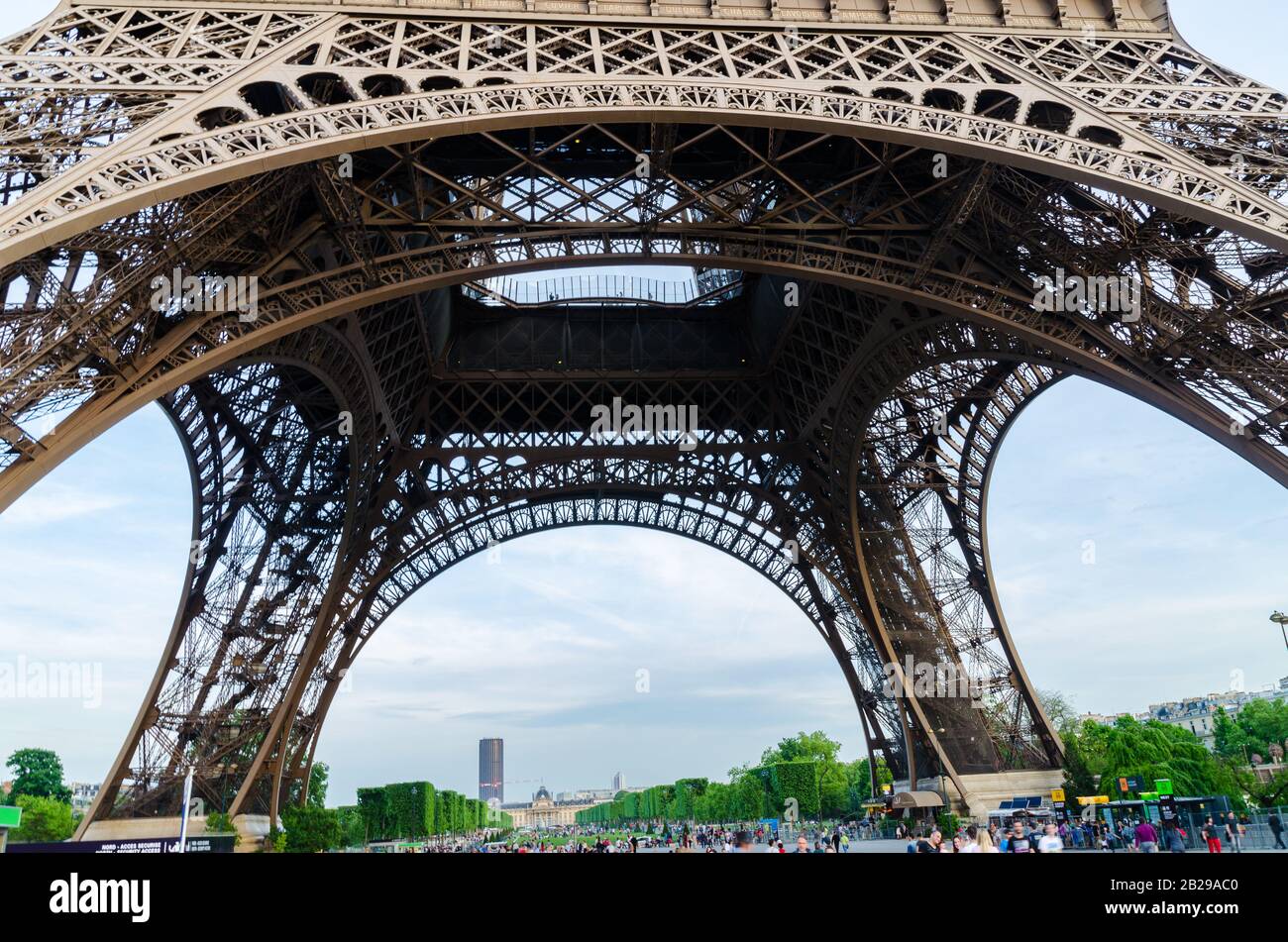 Amazing architecture frame of Eiffel Tower in Paris France Stock Photo ...