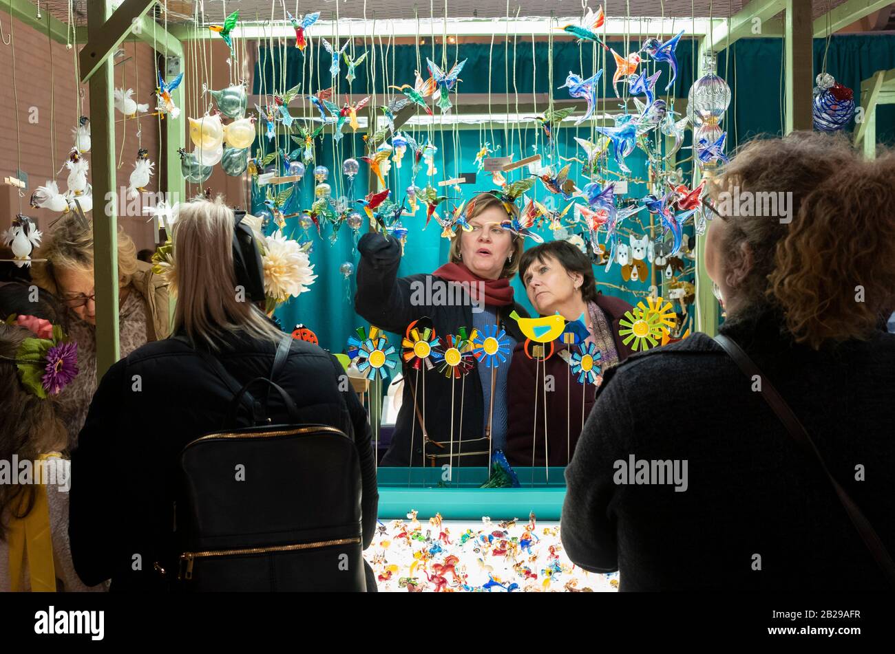 Philadelphia, PA/USA-Feb 29, 2020: The 2020 PHS Philadelphia Flower ...