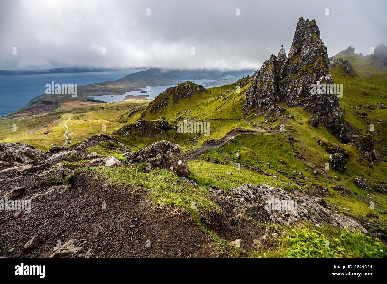 Old Man of Storr on the Isle of Skye in Scotland. Mountain landscape ...