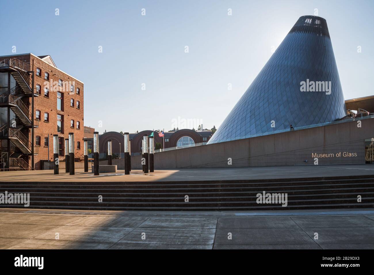 The Tacoma Museum of glass is a distinct building featuring an easily ...