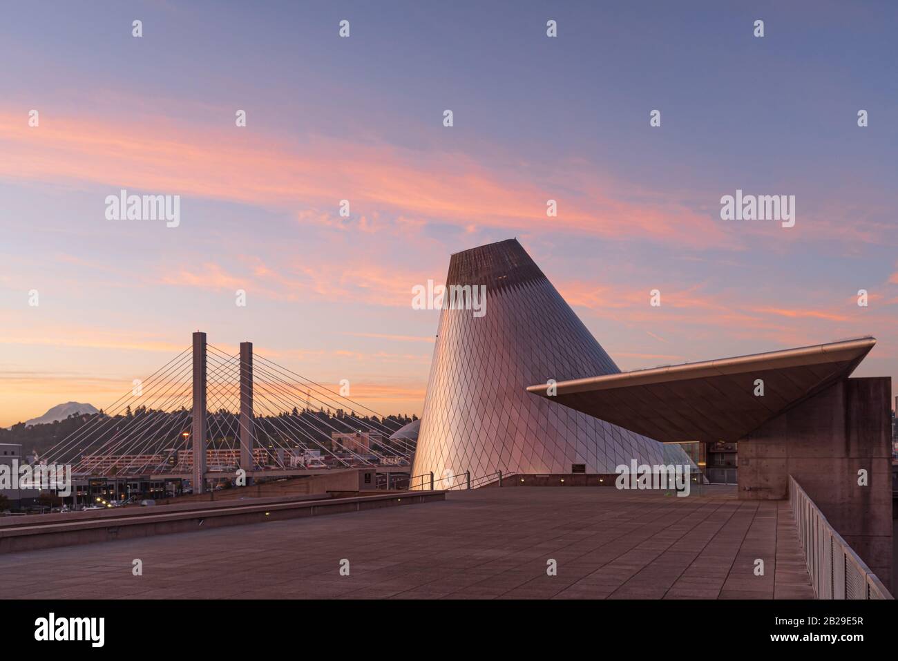 The Tacoma Museum of glass is a distinct building featuring an easily ...