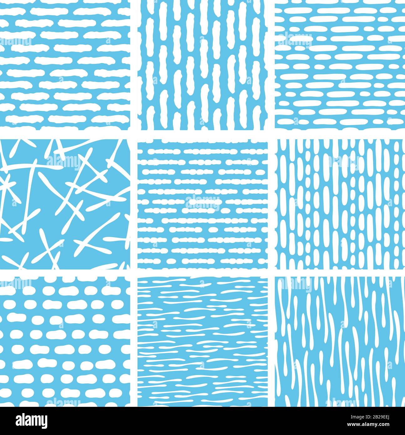 This is a illustration of Hand painted line pattern variation Stock ...