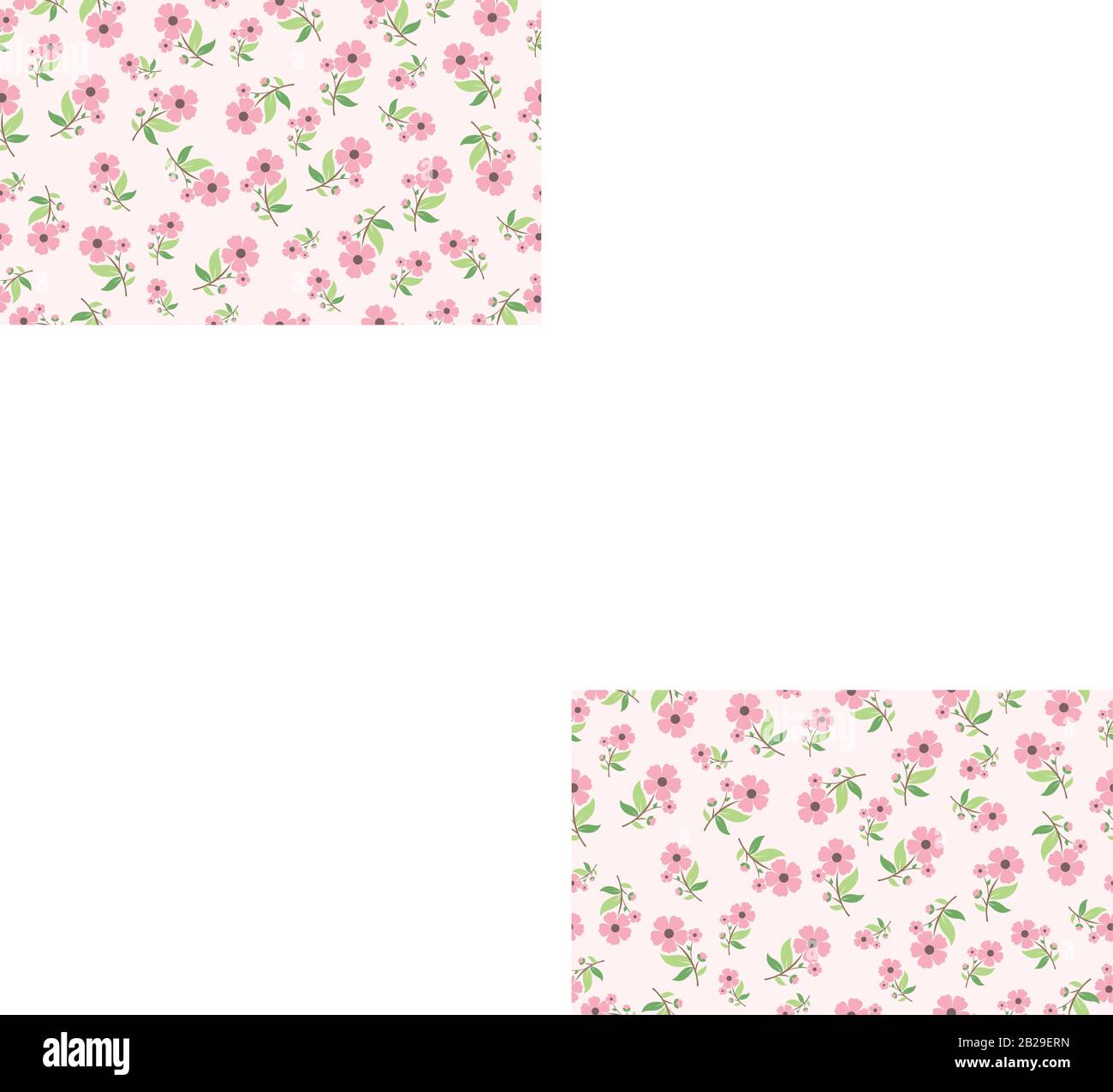 Floral pattern background for spring, with beautiful leaf and floral ...