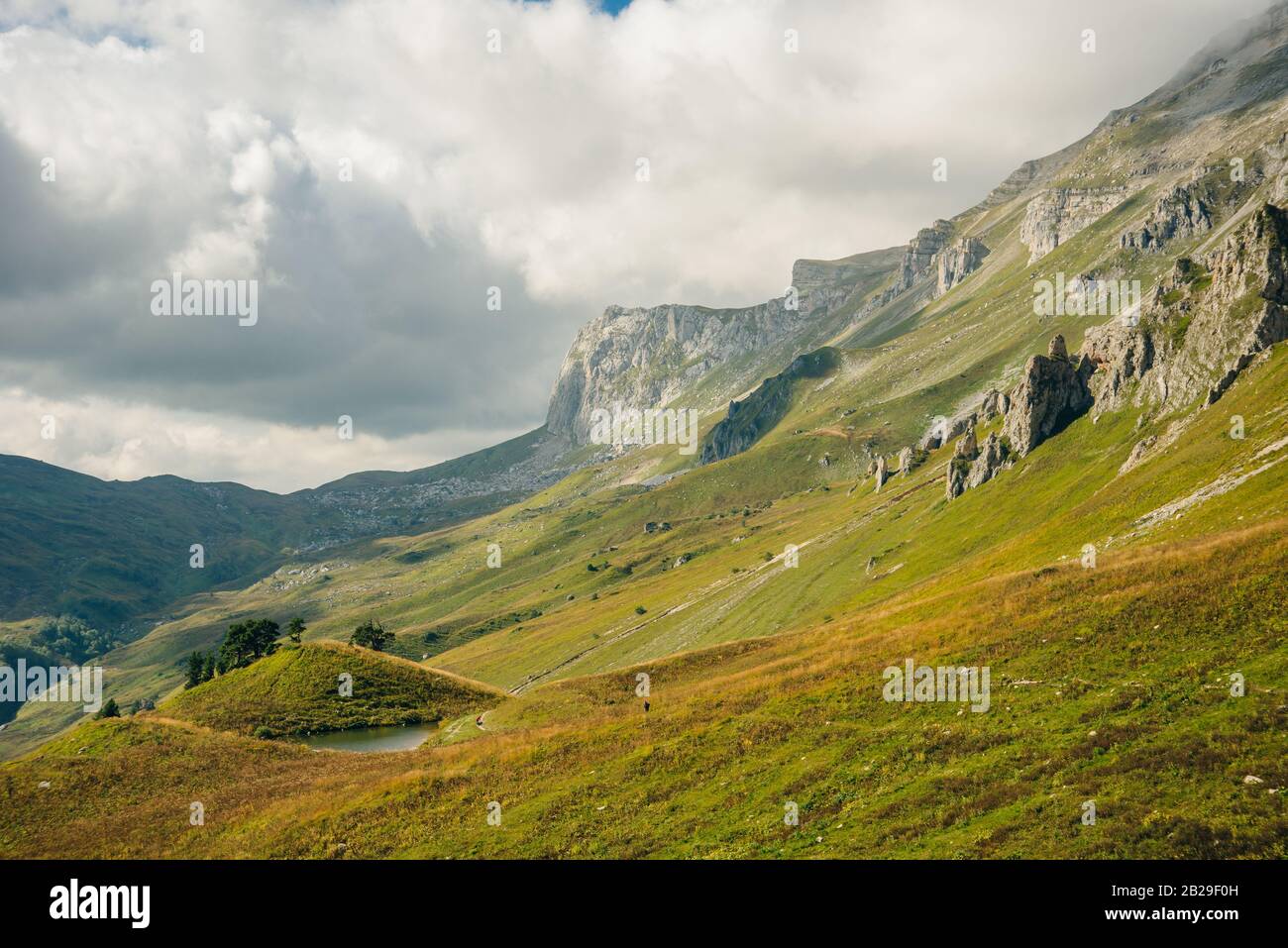 Mountains of Republic of Adygea, Russia. Caucasian mountains. Mountain ...