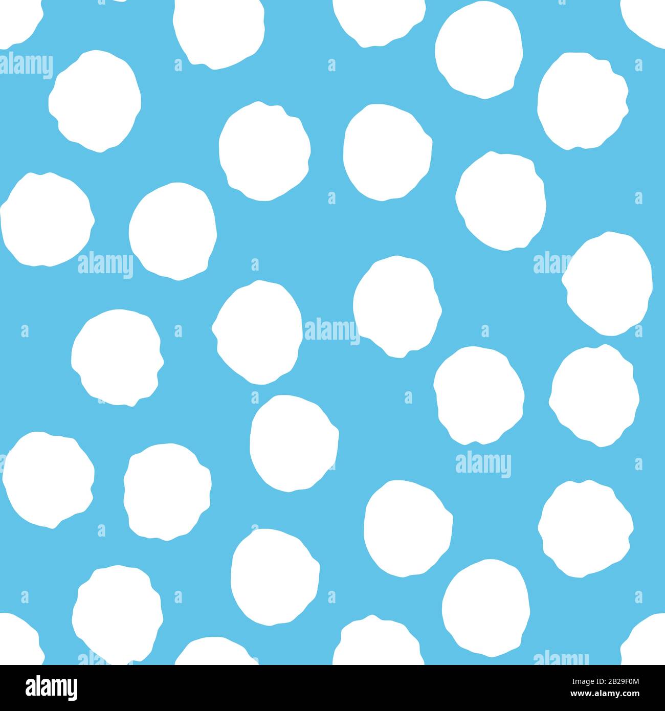 This is a illustration of Hand-painted polka dot pattern variation ...