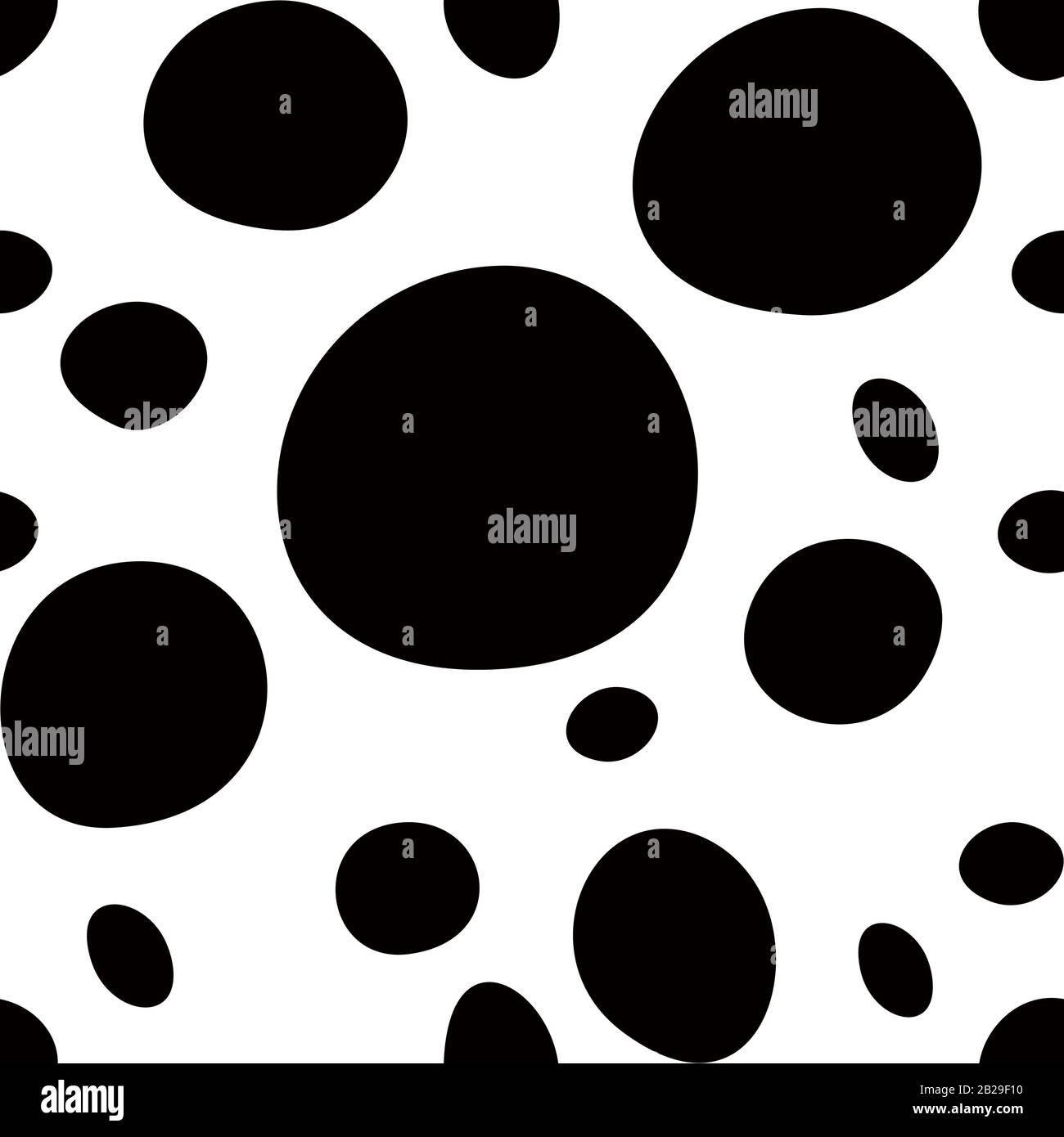 This is a illustration of Hand-painted polka dot pattern variation ...