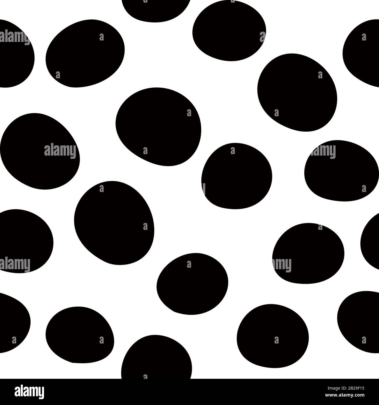 This is a illustration of Hand-painted polka dot pattern variation ...