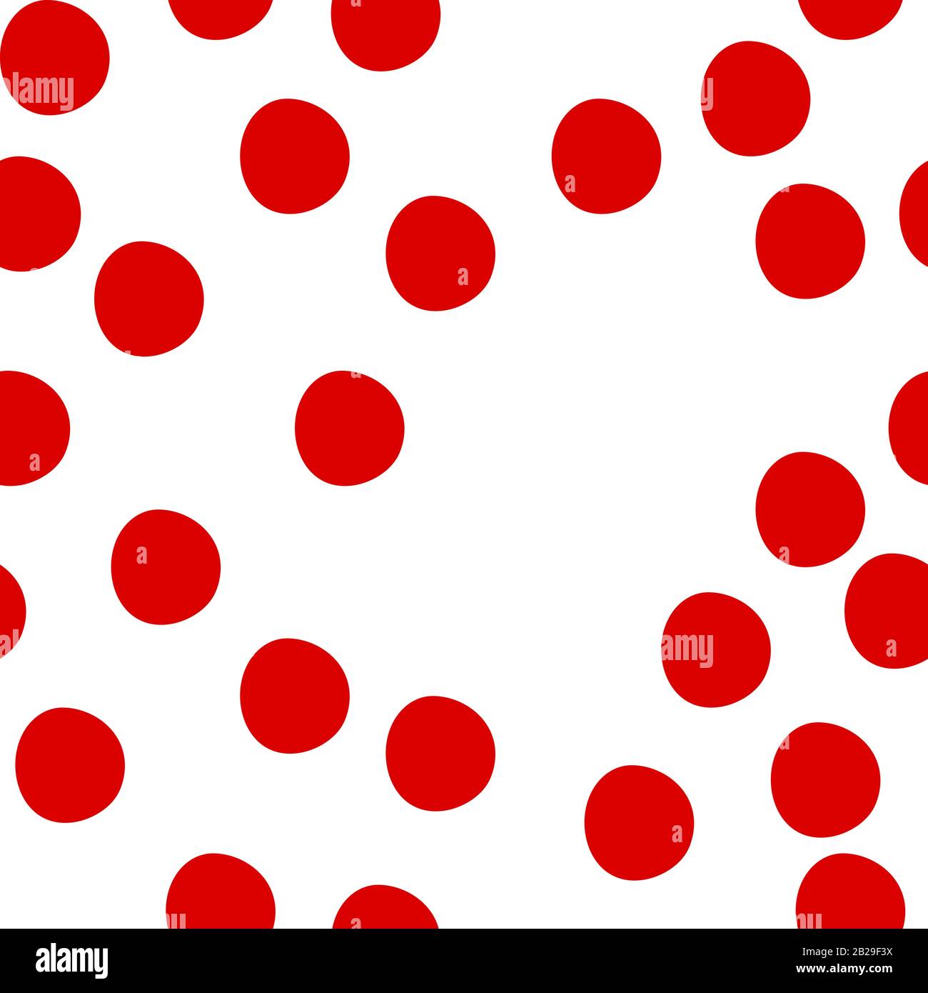 This is a illustration of Hand-painted polka dot pattern variation ...