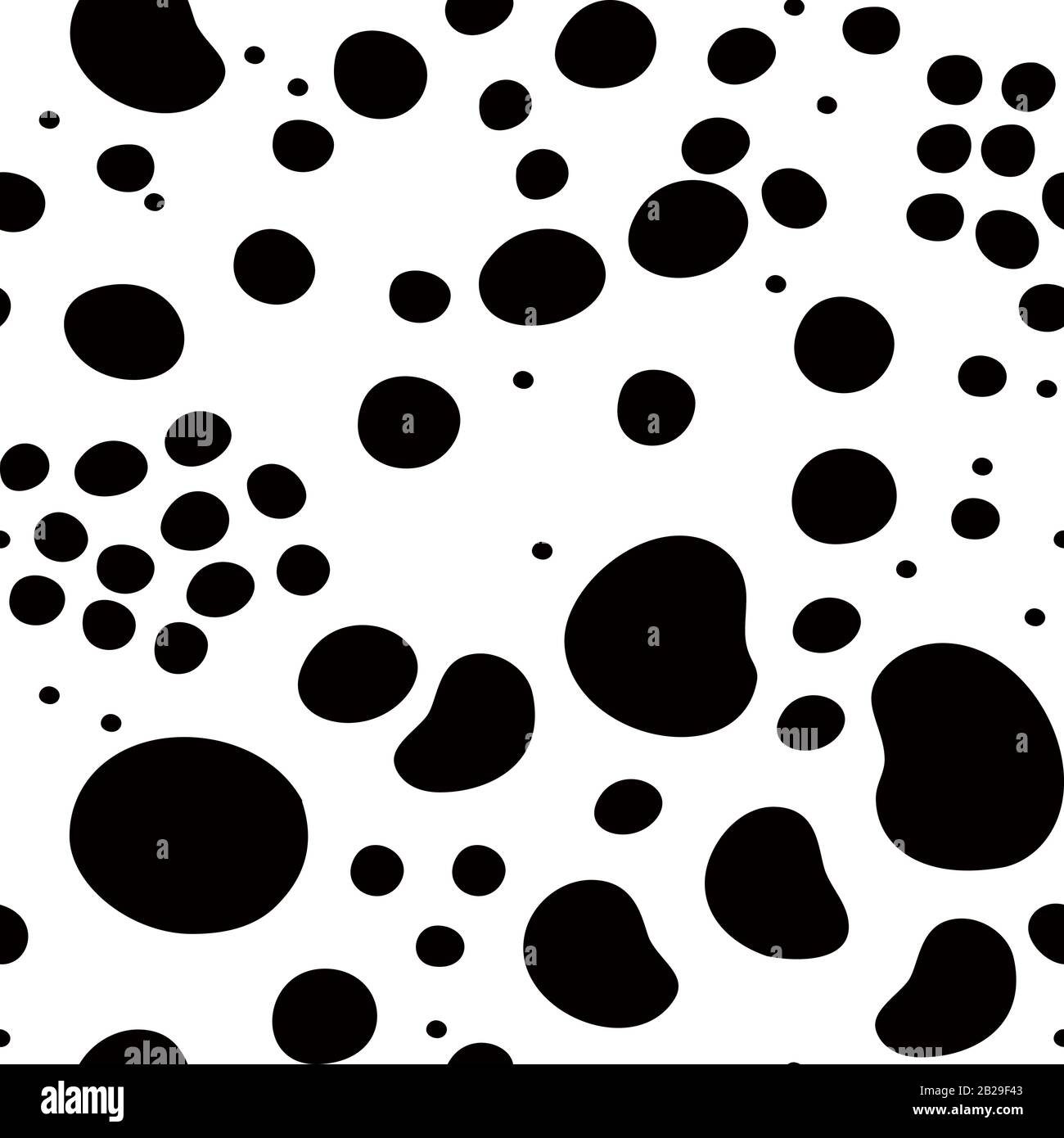 This is a illustration of Hand-painted polka dot pattern variation ...