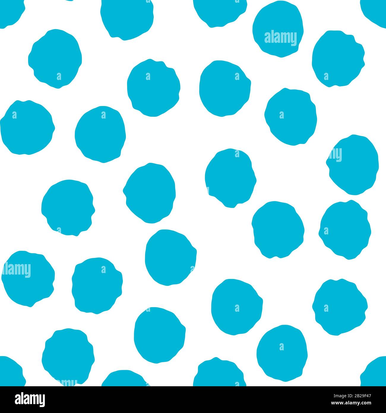 This is a illustration of Hand-painted polka dot pattern variation ...