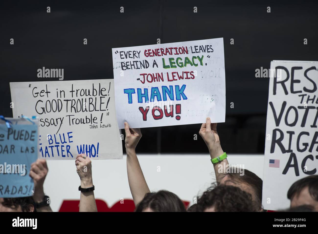Selma, AL, USA. 1st Mar, 2020. Celebrating the 55th anniversary of the ...