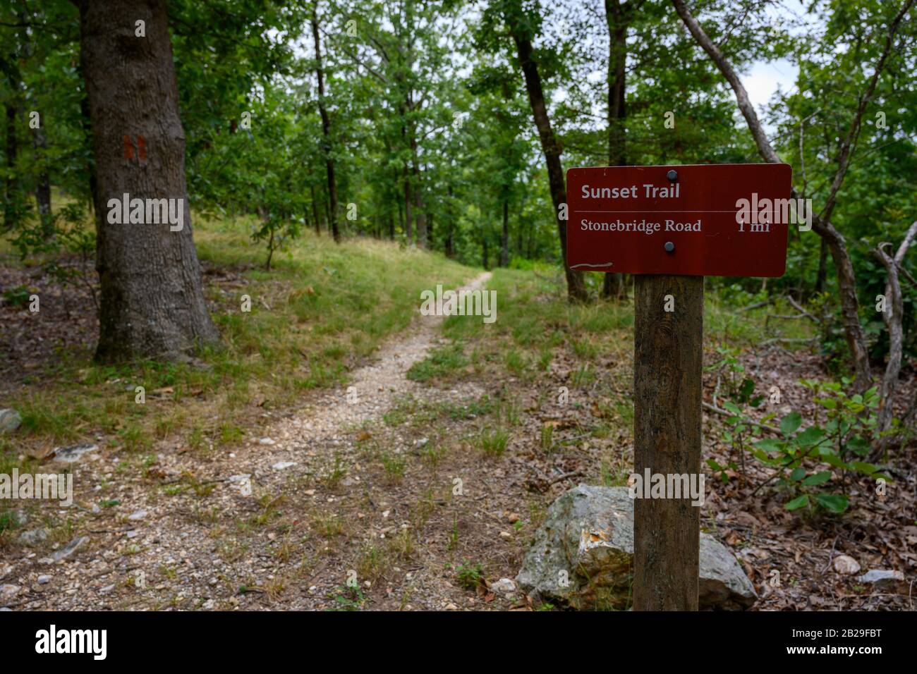 Hot springs arkansas sunset trail hi-res stock photography and images ...