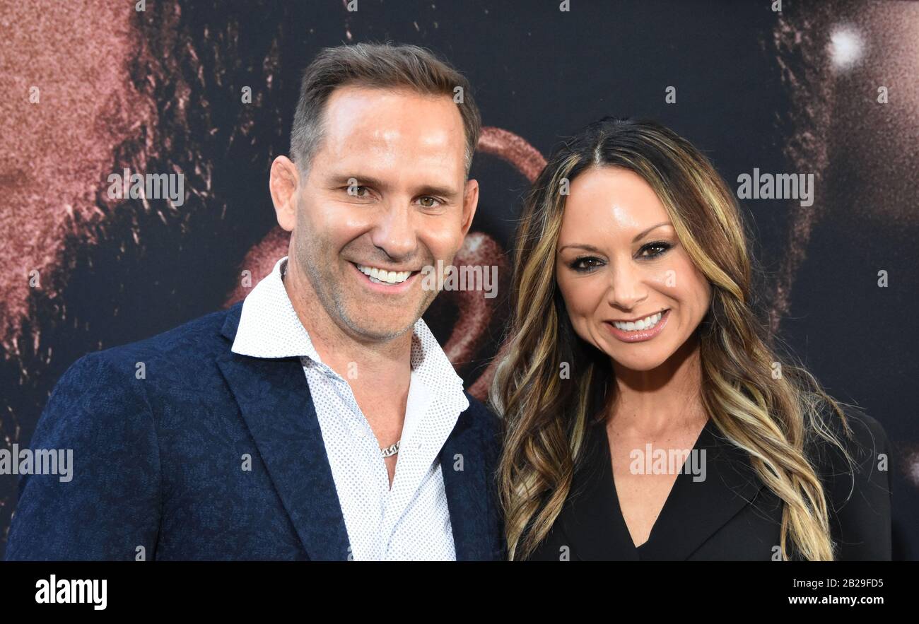 Los Angeles, California, USA 1st March 2020 Actor Chris Bruno and wife ...
