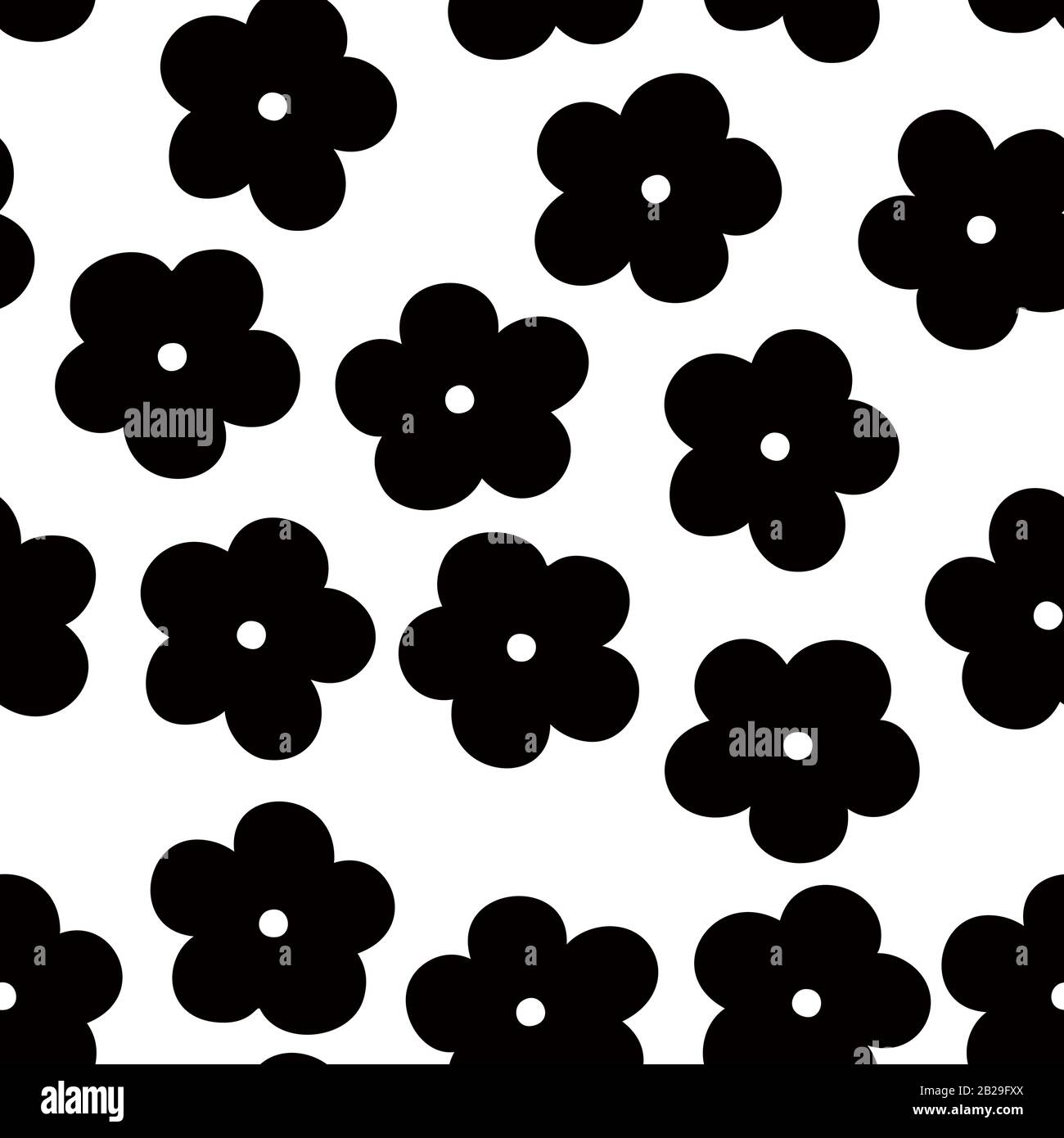 This is a illustration of Hand-painted flower pattern variation Stock ...