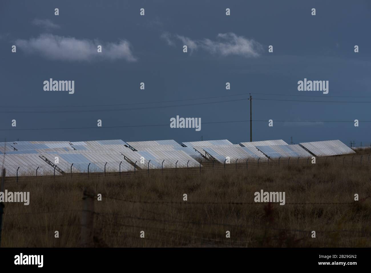 view of a photovoltaic power station Stock Photo - Alamy