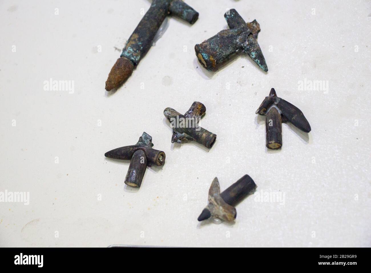 Two Bullets Collide Midair from the dardanelles war Stock Photo - Alamy