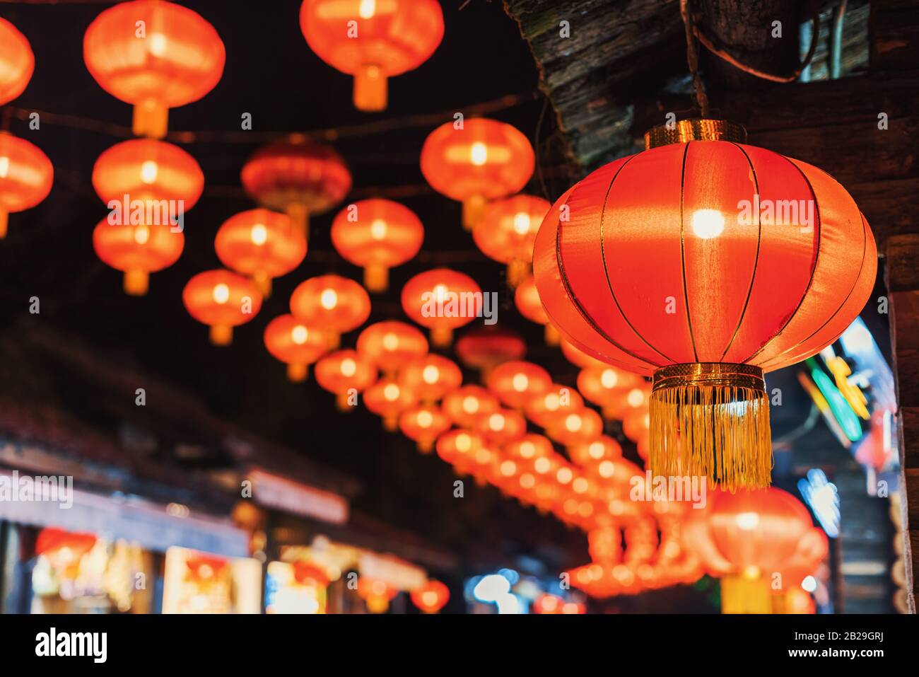 Chinese lantern hanging in china town hi-res stock photography and ...