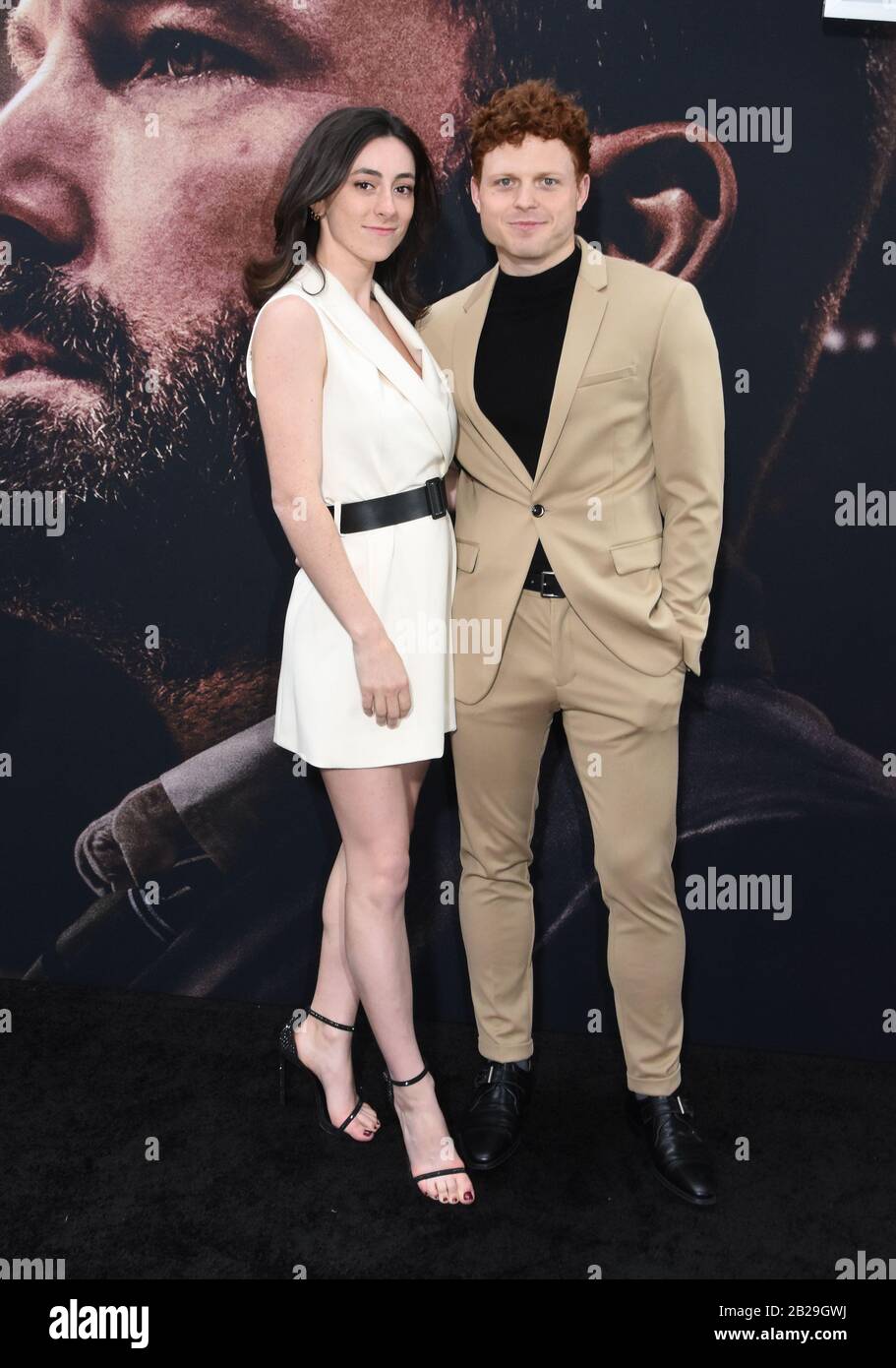 Los Angeles, California, USA 1st March 2020 Actor Caleb Foote and guest ...