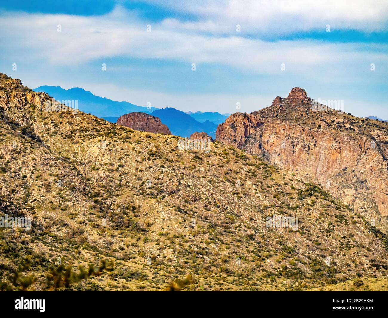 view through high desert overlooking Tucson Stock Photo - Alamy