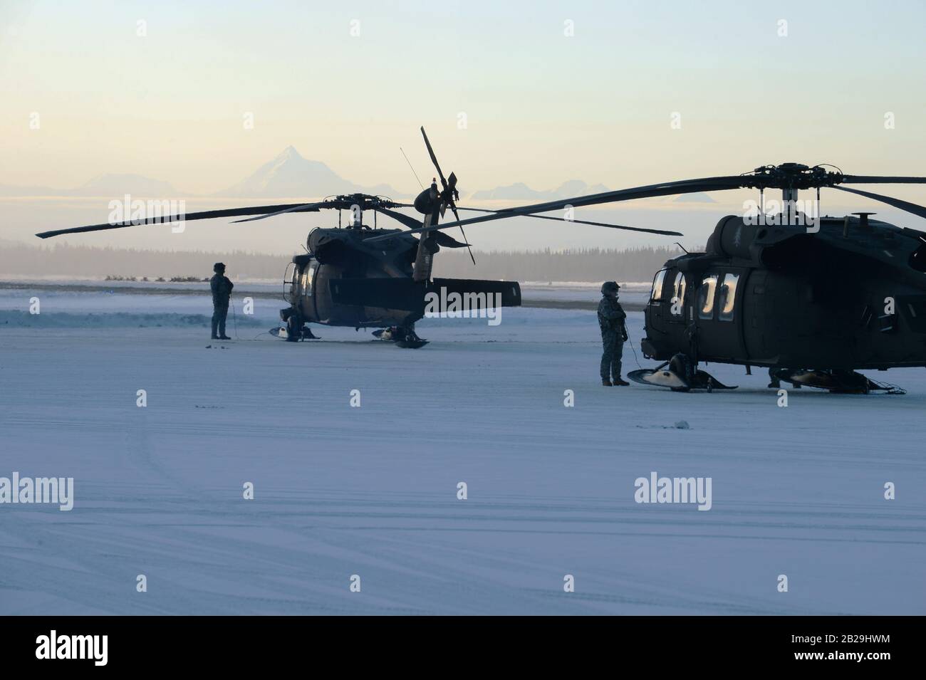 EIELSON AIR FORCE BASE, Alaska - With the Alaska Range's Mt. Hayes ...