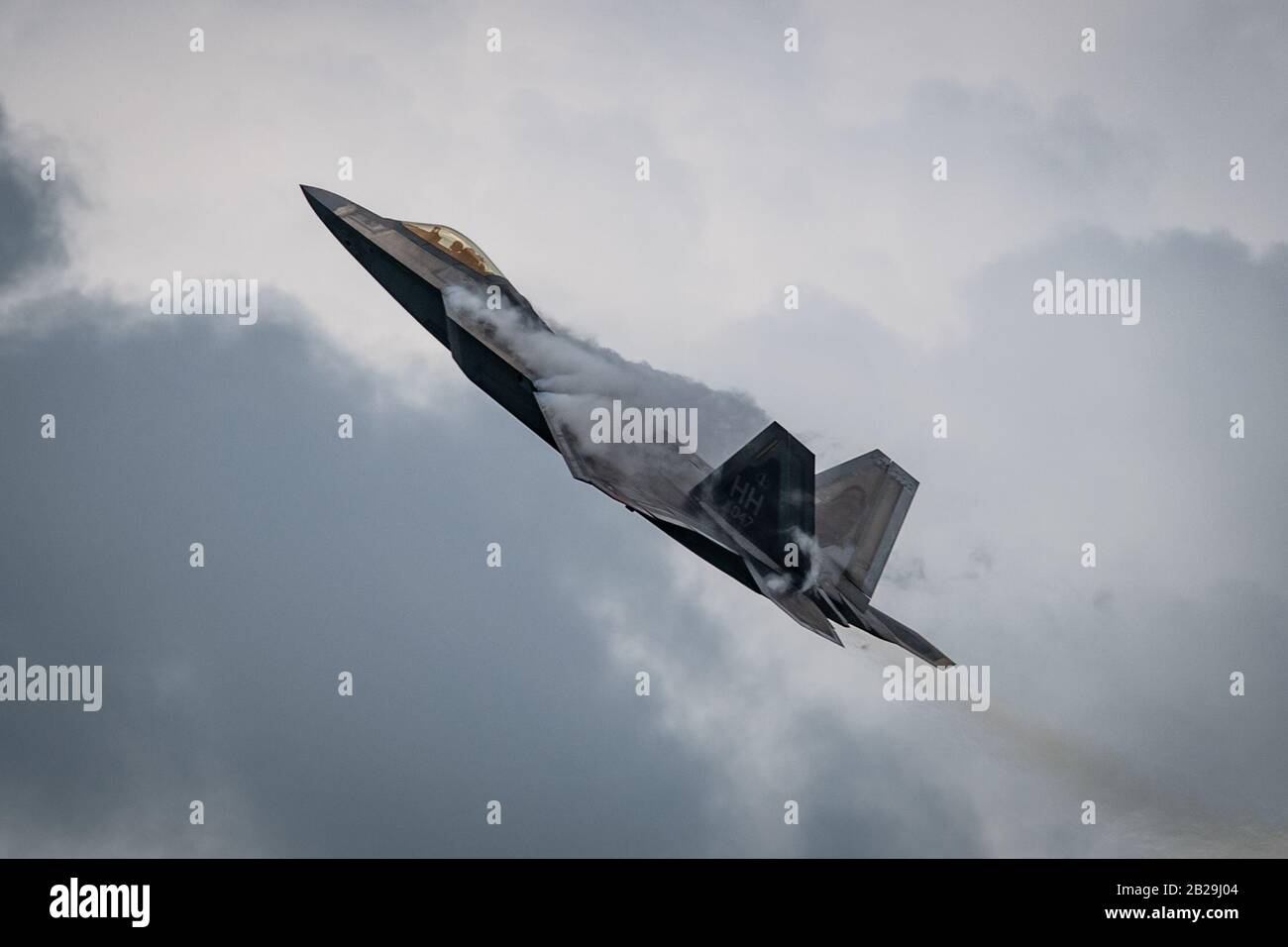 U.S. Air Force Maj. Josh Gunderson, F-22 Demonstration Team pilot ...