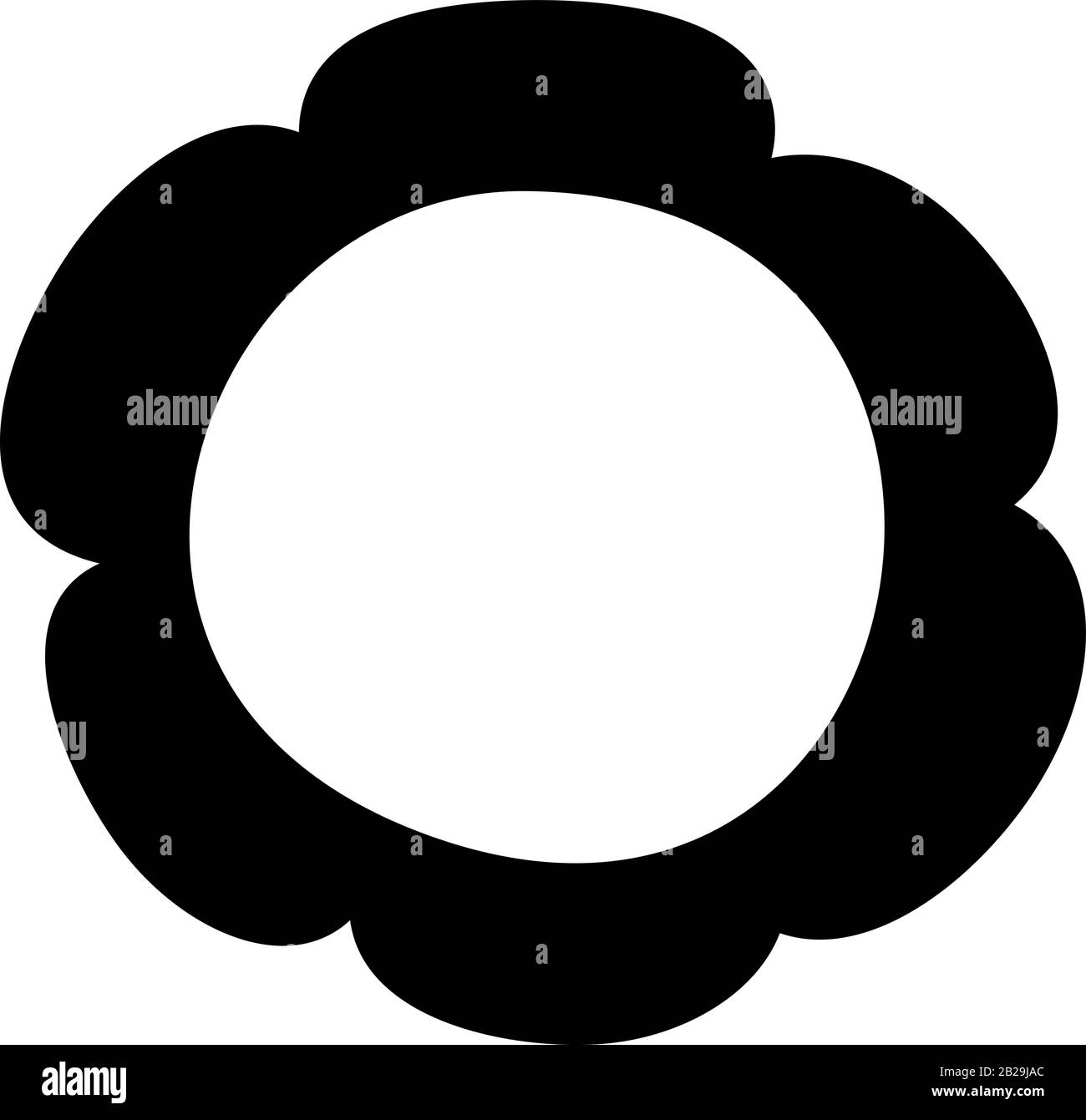 This is a illustration of Hand-painted simple flower shape variation ...