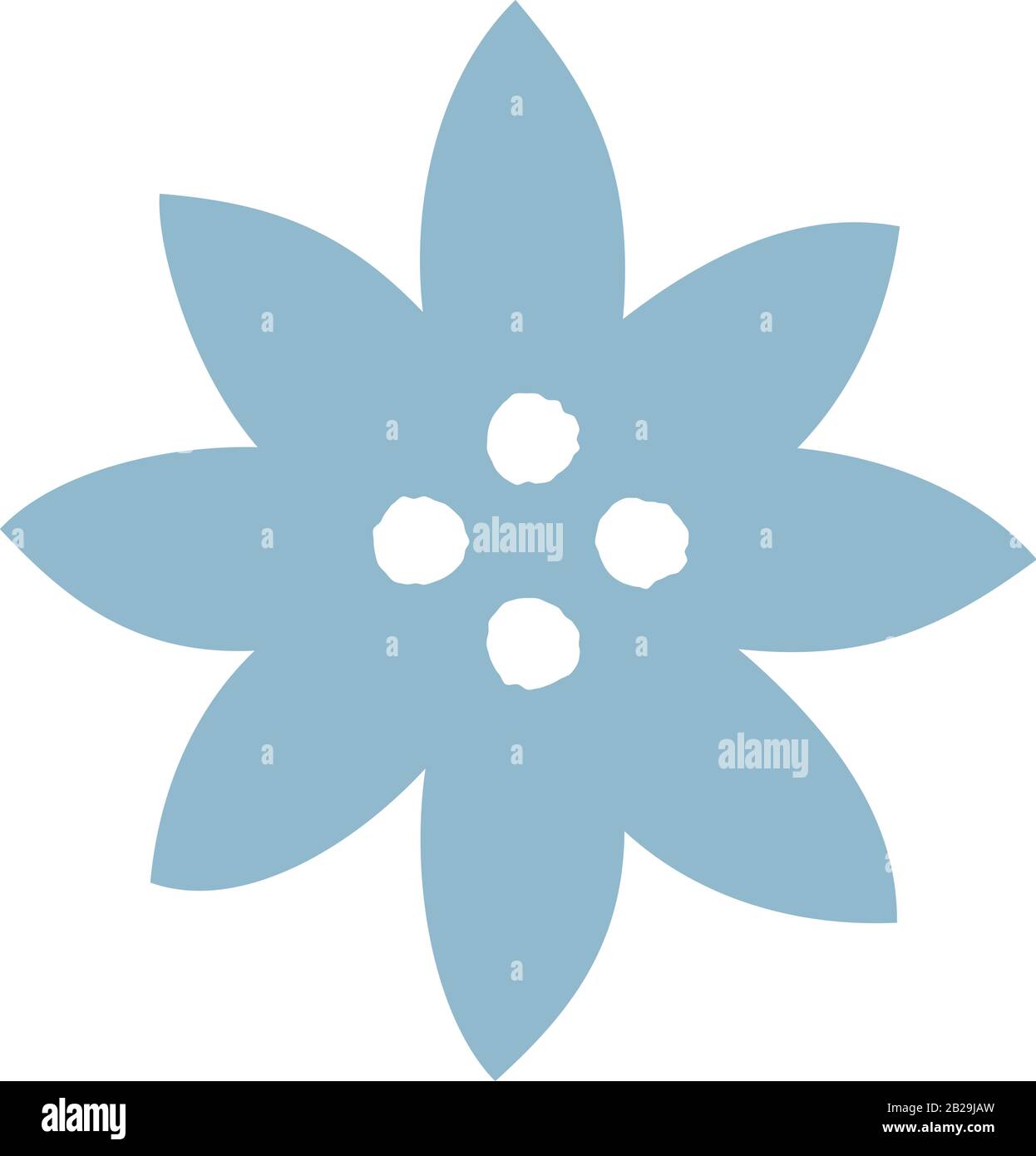 This is a illustration of Hand-painted simple flower shape variation ...