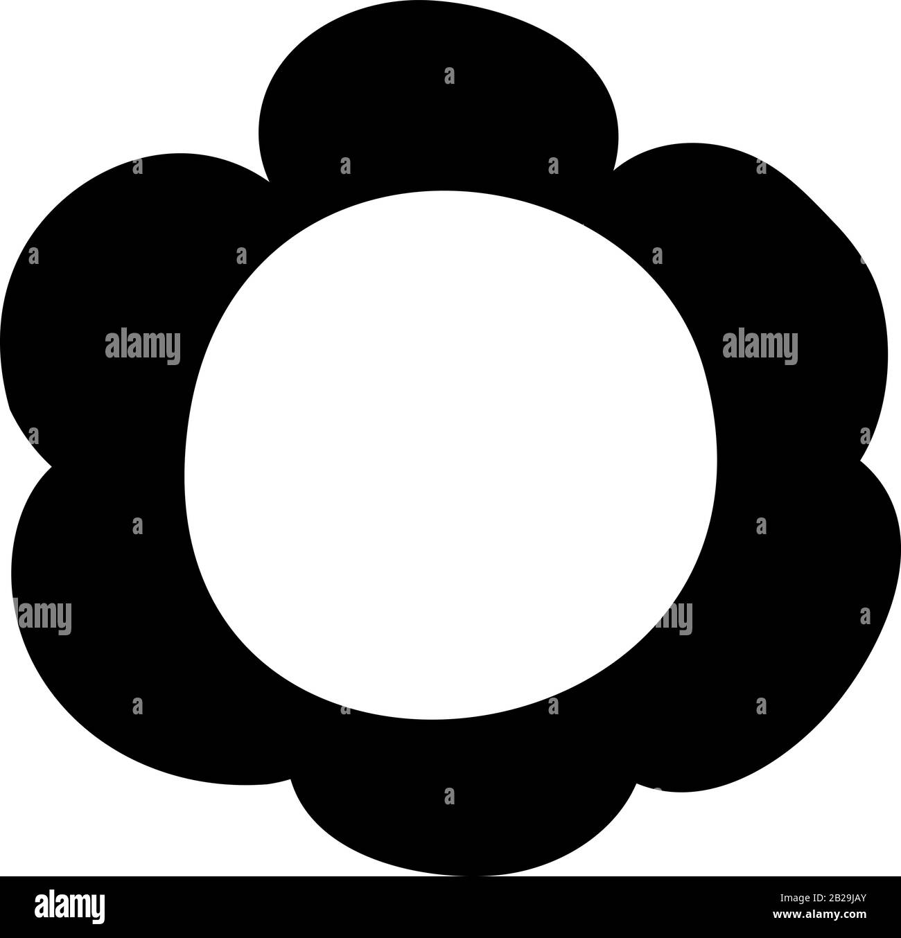 This is a illustration of Hand-painted simple flower shape variation ...